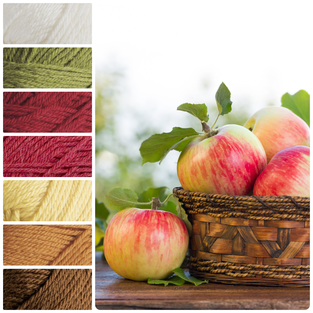 2024 Apple Harvest Wool Color Palette – Knotted Up In String
