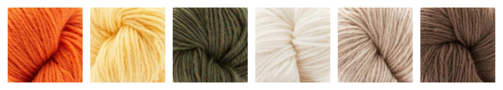 Bark or Treat Wool Yarn Color Palette – Knotted Up In String