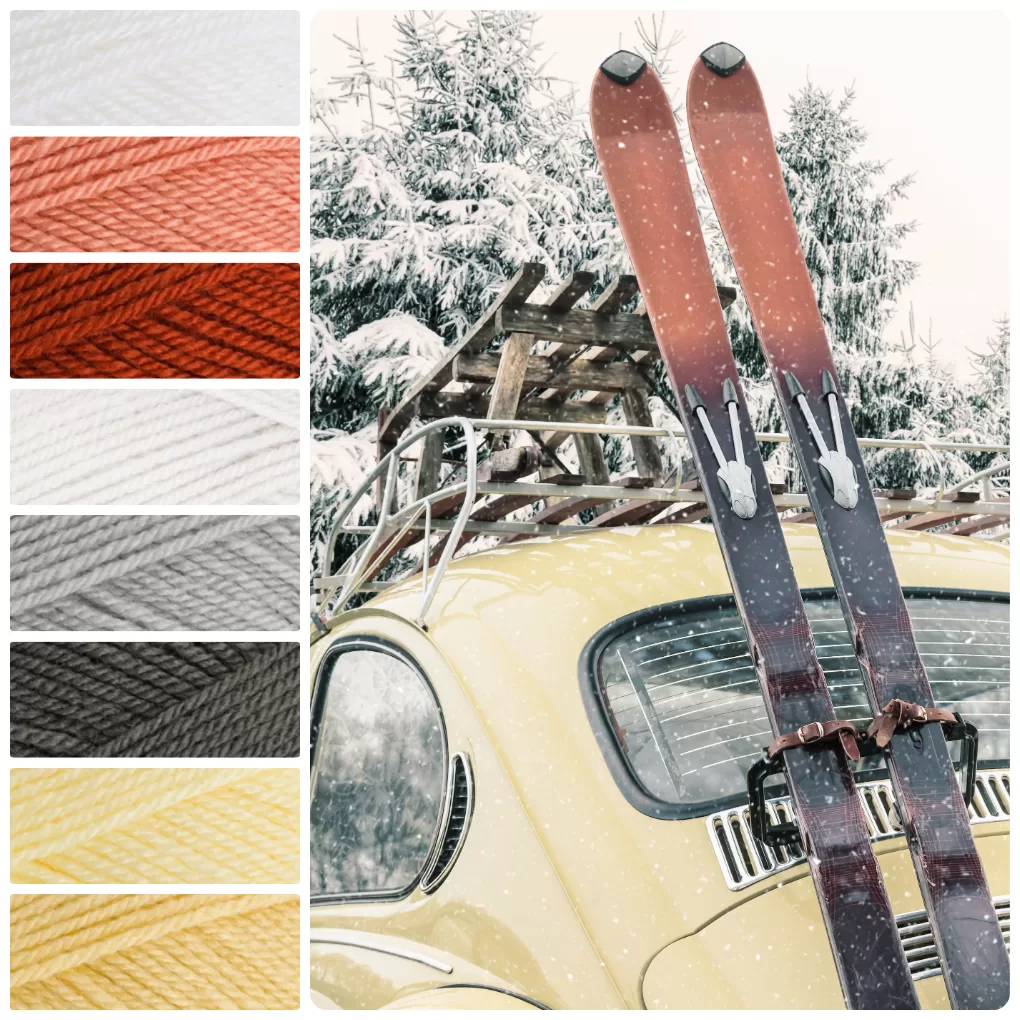 Vintage Ski Trip Acrylic Color Palette – Knotted Up In String