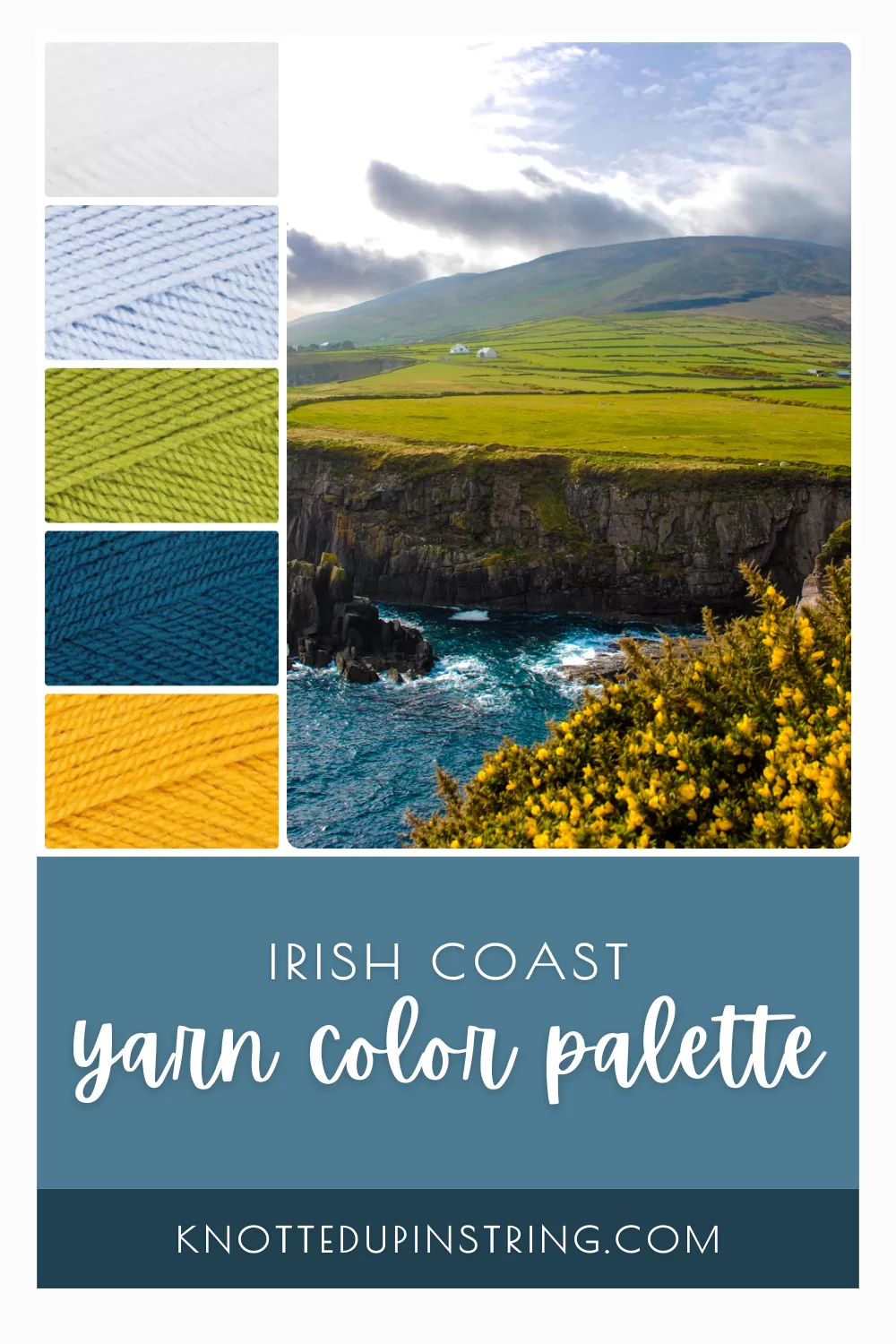2025 Irish Coast Acrylic Color Palette Pinterest Pin 2 – Knotted Up In ...