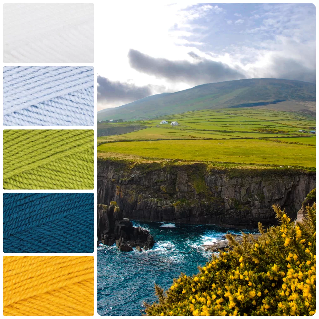2025 Irish Coast Acrylic Yarn Color Palette – Knotted Up In String